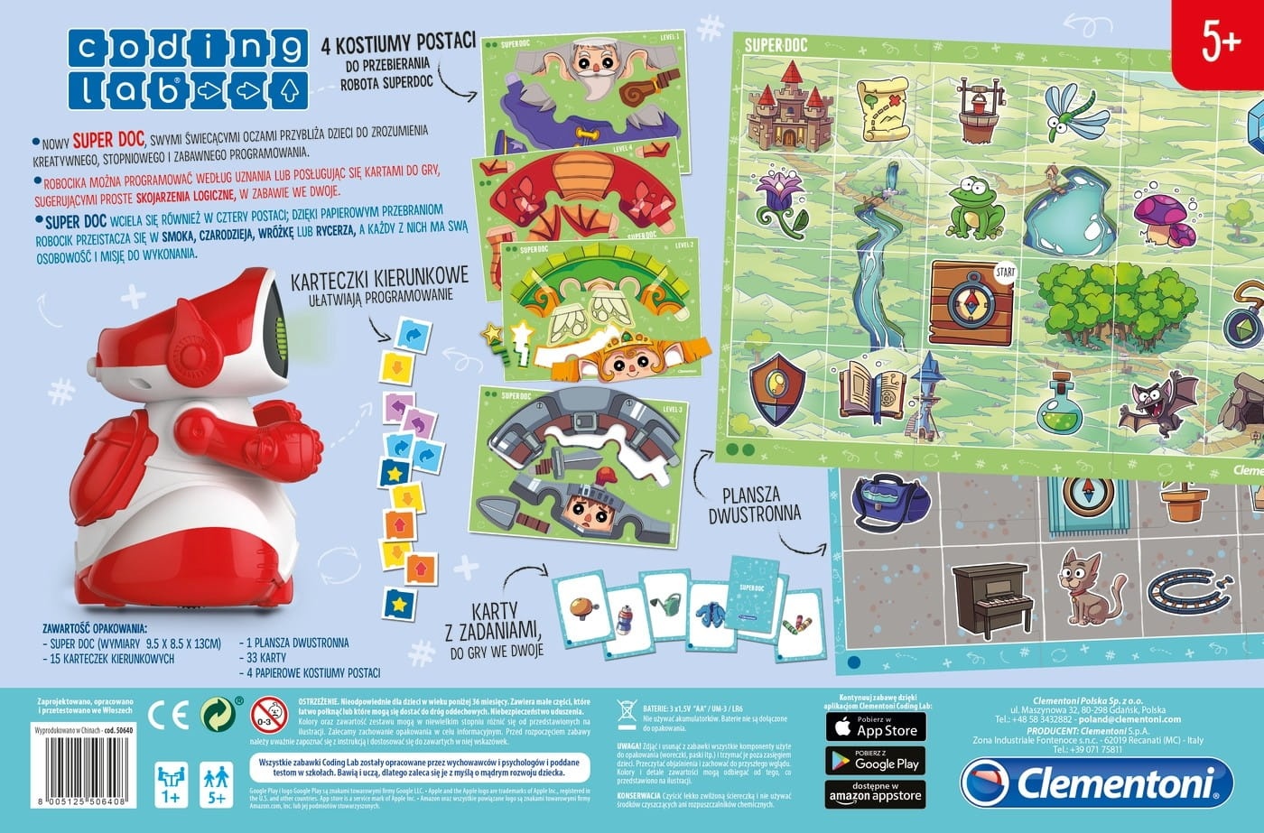 CLEMENTONI SUPER DOC MÓWIĄCY ROBOT EDUKACYJNY 50640 - NAUKOWE - sklep z ...