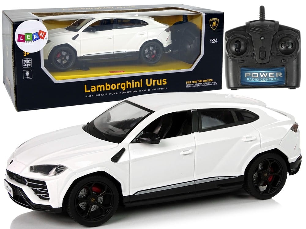 SAMOCHÓD SPORTOWY WYŚCIGOWY RC 1:24 LAMBORGHINI URUS BIAŁY - ZDALNIE ...