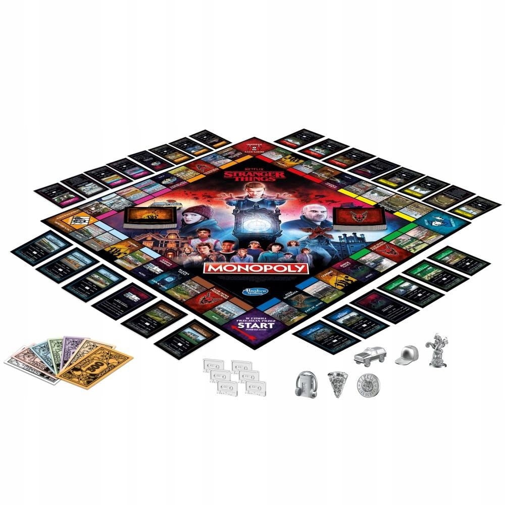 HASBRO GRA PLANSZOWA MONOPOLY STRANGER THINGS F2544 WERSJA PL ...
