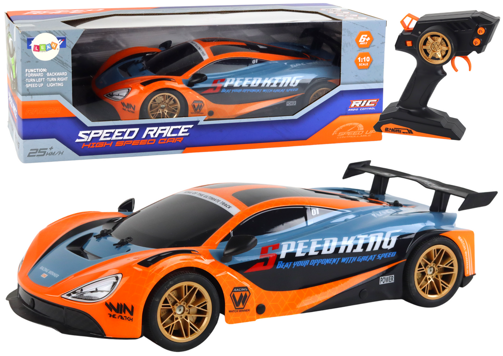 Duże Auto Sportowe Zdalnie Sterowane 1:10 Pomarańczowe - ZDALNIE ...